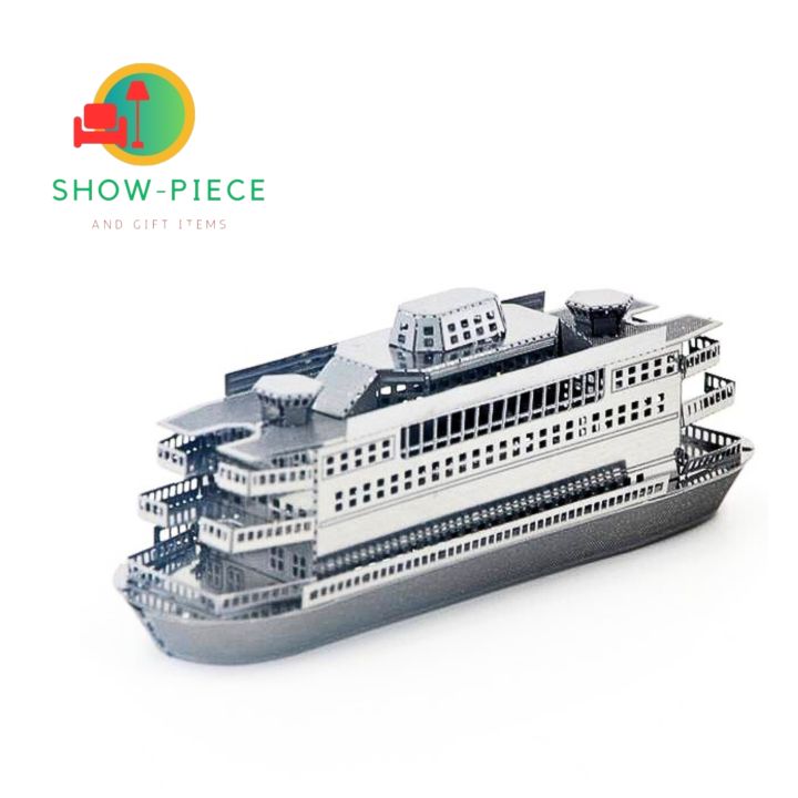 metal island ferry ship, cruz ship, world famous boat showpiece, home ...