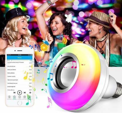 Led Music B22 Bulb With Remote Control Bluetooth Speaker Music Bulb ...