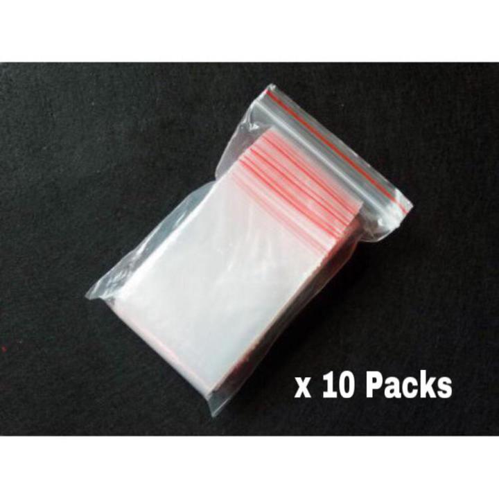 1.5”x 2” Zip Lock Plastic Packet - 10 packs | Daraz.com.bd
