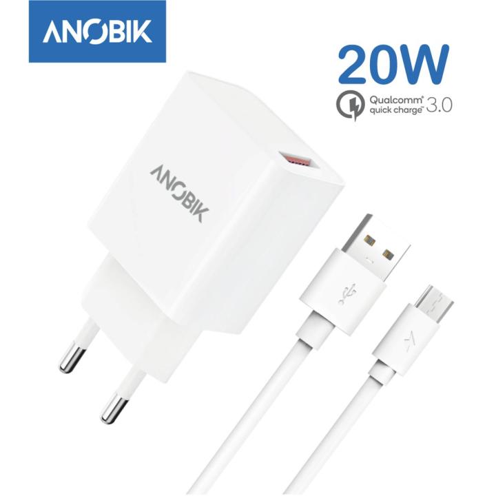 ANOBIK SmartCharge Turbo 20W Fast Charger (Micro USB) | Daraz.com.bd