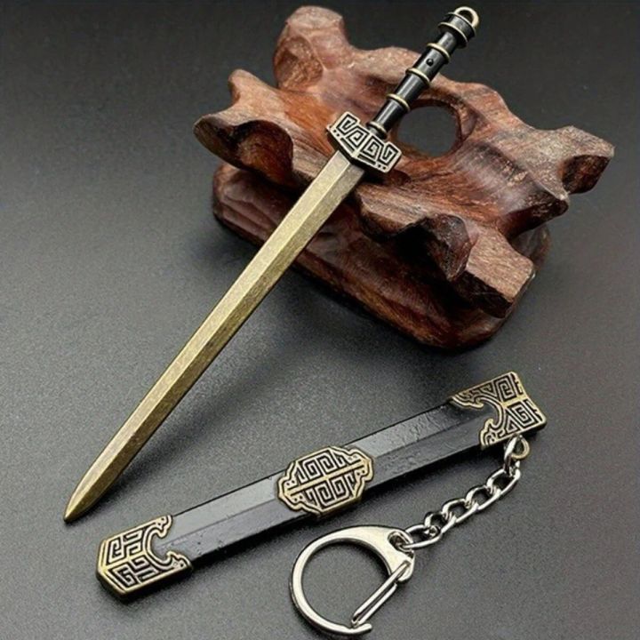 Creative Pendant Metal Diy Katana Toy Keyrings Mini Knife Car Keyring ...