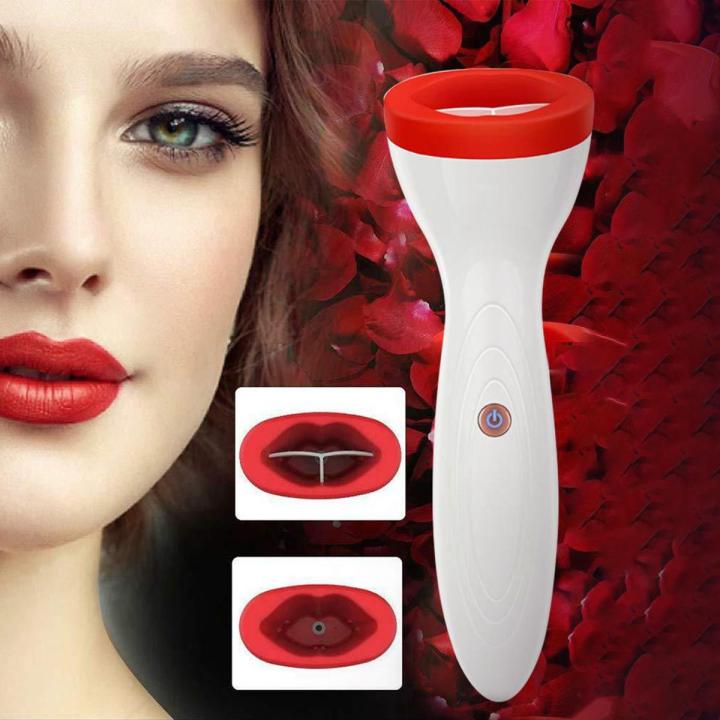 Lip Filler USB Charging Natural Bigger Silicone Lip Plumper Device ...