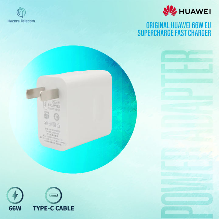 Original HUAWEI 66W EU Supercharge Fast Charger Wall Power Adapter ...
