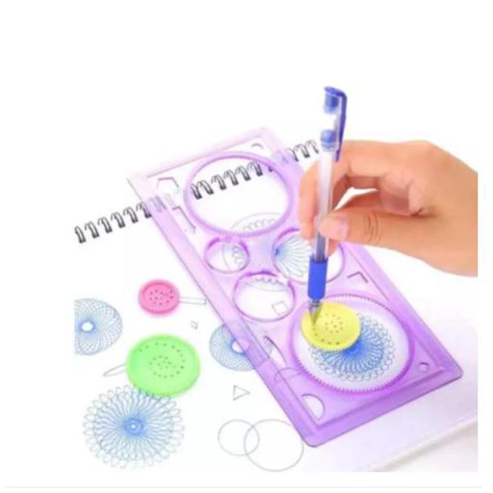 Generic Spirograph Geometric Stencils Ruler Drafting Tools | Daraz.com.bd