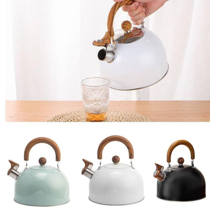Whistling Kettle Stainless Steel Teapot Gas Camping Stove Tea Pot ...