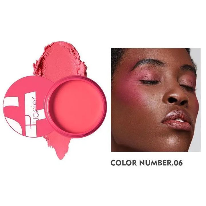 Pudaier Facial Blush Palette Long Lasting Highlighter Powder Cheek ...