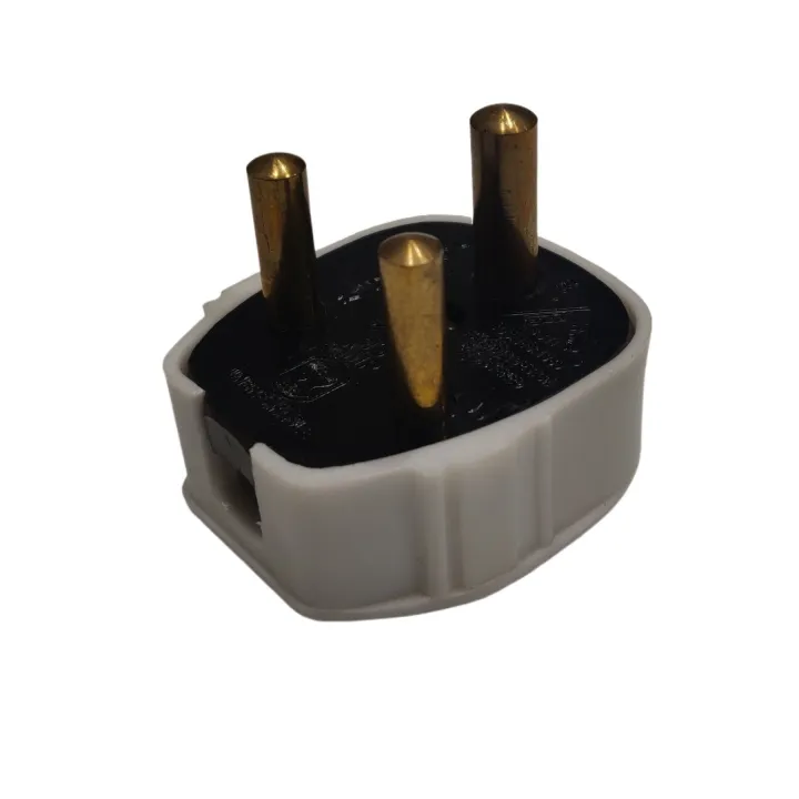 SOLAR 15A 3 Pin Round Plug White Adapter Socket Electrical AC Power ...