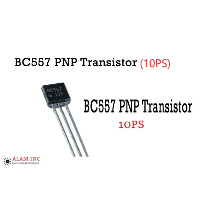 Bc557 Transistor pnp 3pin [10ps] | Daraz.com.bd