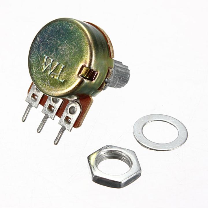 3Pcs- 3 Pin 5K Potentiometer Panel Mount 5K Ohm 1/2 Watt 3 Terminal ...