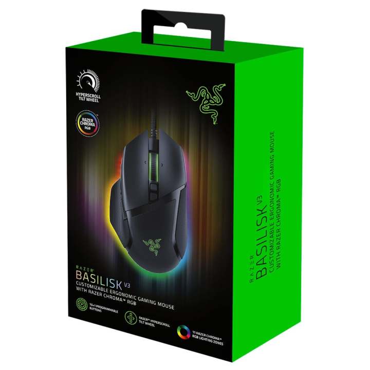 Razer Basilisk V3 Customizable RGB Gaming Mouse | Daraz.com.bd