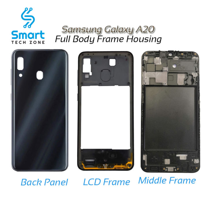 Full Body Housing For Samsung Galaxy A20 Front LCD Frame Panel, Middle ...
