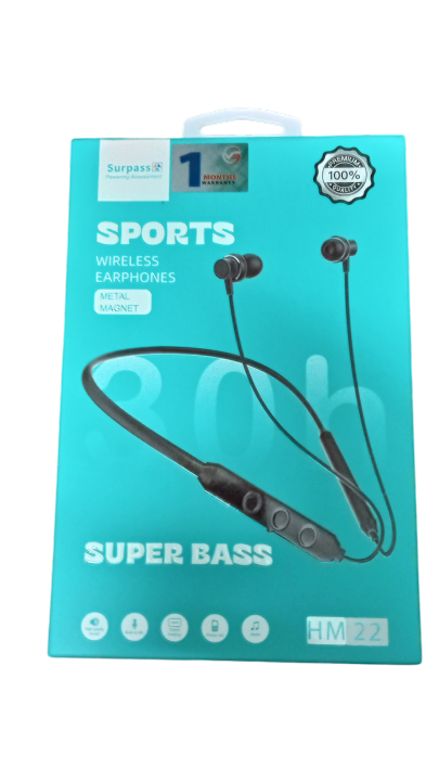 Surpass HM22 Wireless Earphones Sports wireless Headphone - Neckband ...