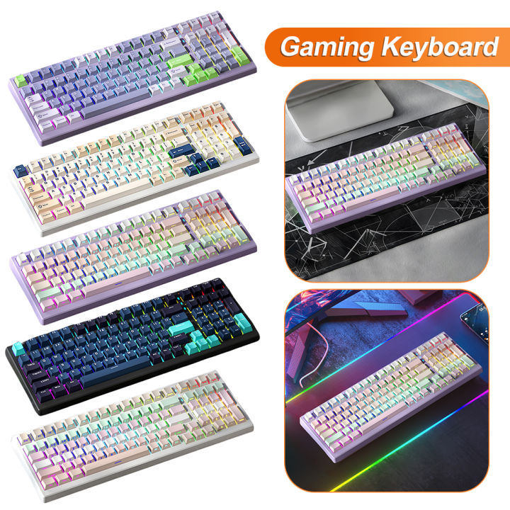 XINMENG X98PRO Mechanical Keyboard RGB Side Light Three Mode Hot Swap ...
