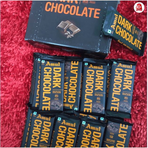 Amul Dark Chocolate Small- 40gm - 5pc | Daraz.com.bd