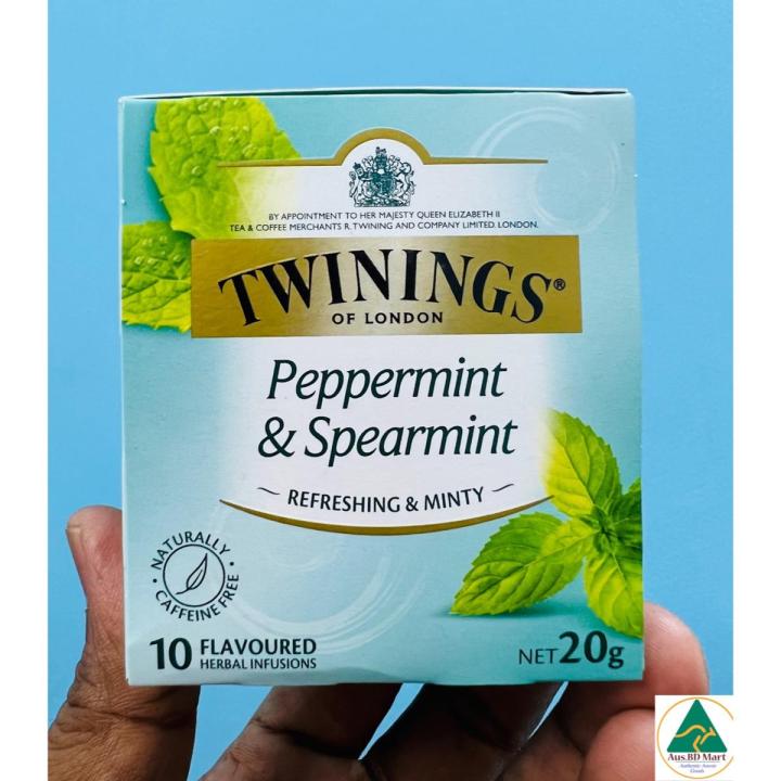TWININGS PEPPERMINT & SPEARMINT 10 Flavoured Herbal Infusions | Daraz ...