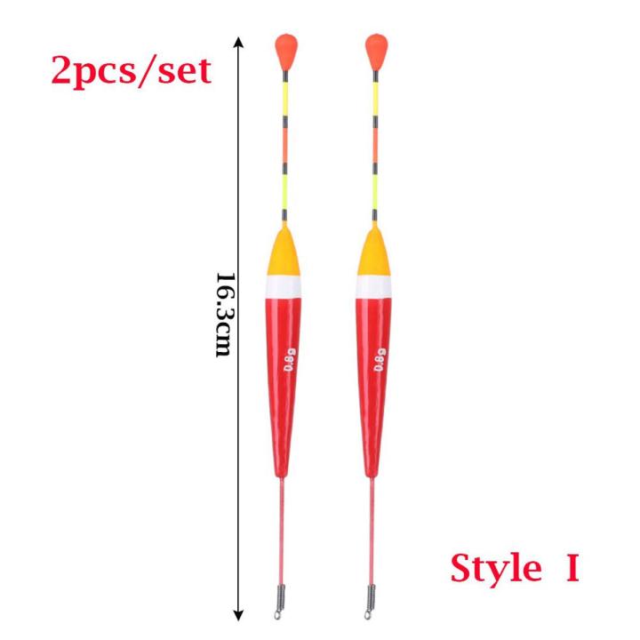 【VisioN Shop】2 Pcs/Set Mix Size Fishing Floats Light Stick Floats ...