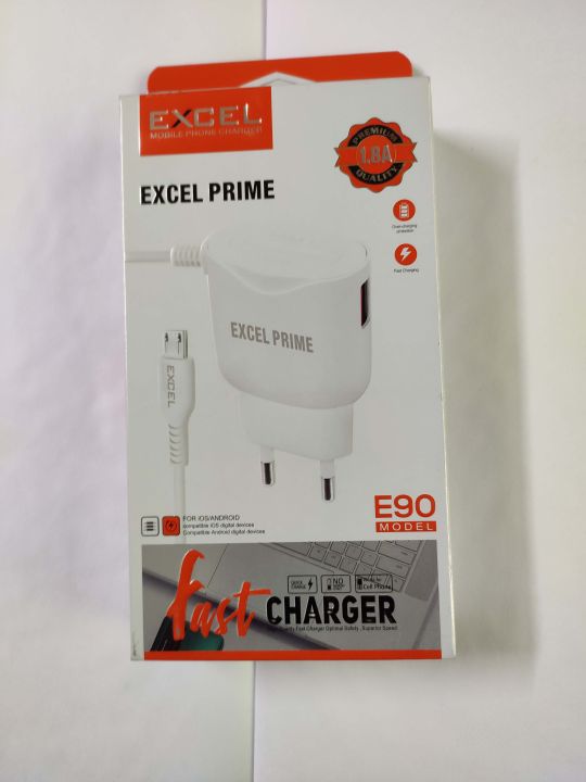 Excel E-90 Micro USB Fast travel charger | Daraz.com.bd