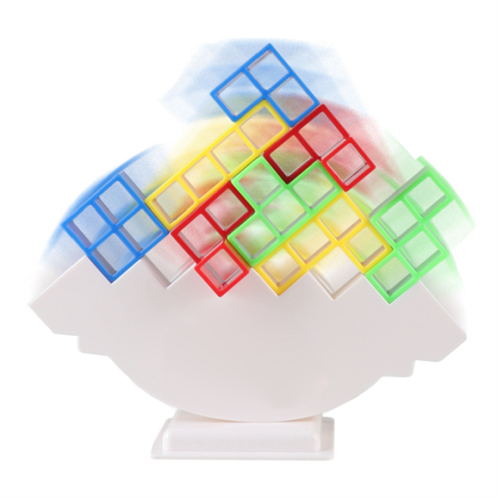 48PCS Tower, Fun Balance Stacking Building Blocks Board Game for ...