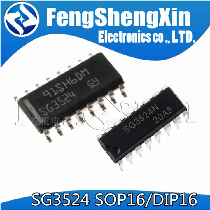10Pcs SG3524N DIP-16 SG3524 SOP SG3524A SOP-16 DIP 3524N DIP16 REGULATING PULSE-WIDTH MODULATORS ...