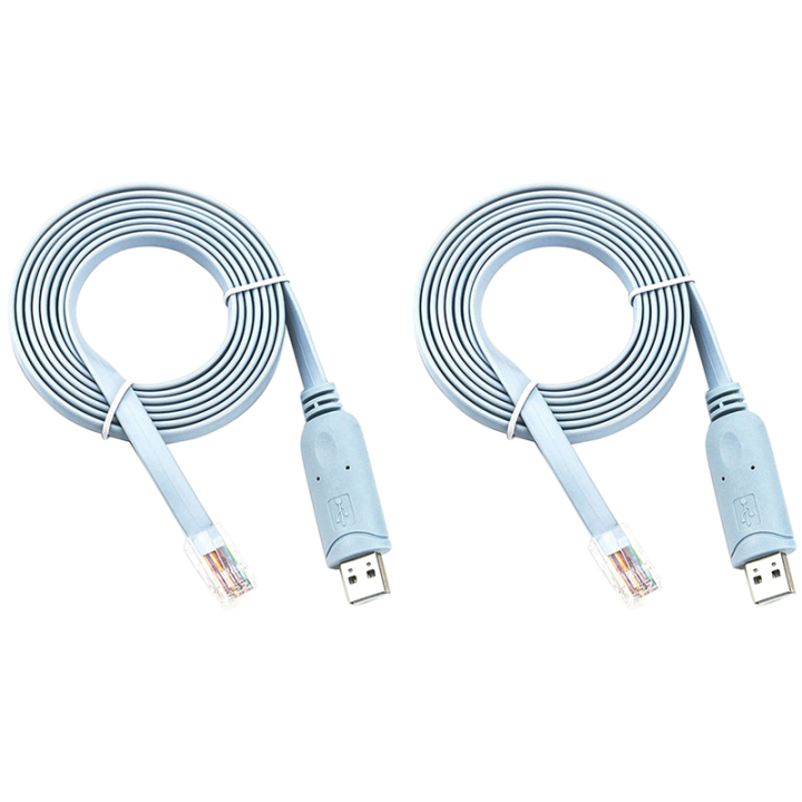 JAERBEE 2X 1.8M FTDI Chip USB to RJ45 USB to RS232 Serial to RJ45 CAT5 ...