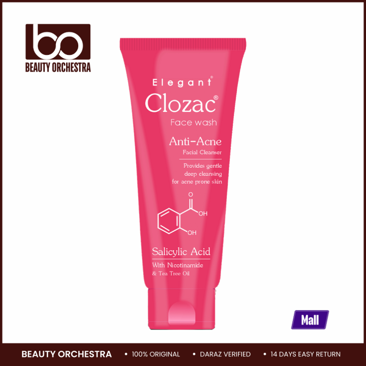 Clozac Anti-Acne Facial Cleanser Face Wash - 60ml | Daraz.com.bd