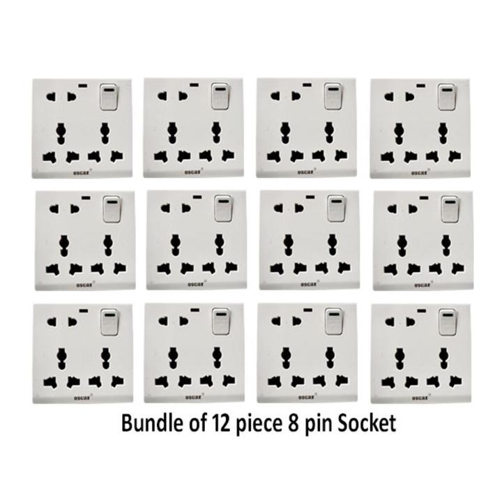 Multi Function Universal Wall Switch Socket 8 Pin Universal Socket