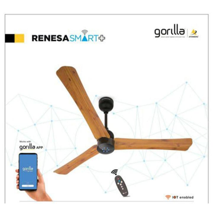 ATOMBERG RENESA SMART Plus Ceiling Fan 1200mm / 48" Golden Oakwood ...