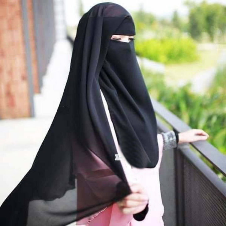 Niqab Muslim Hijab Iranian 3-Level Islamic Face Cover Borka Niqab ...