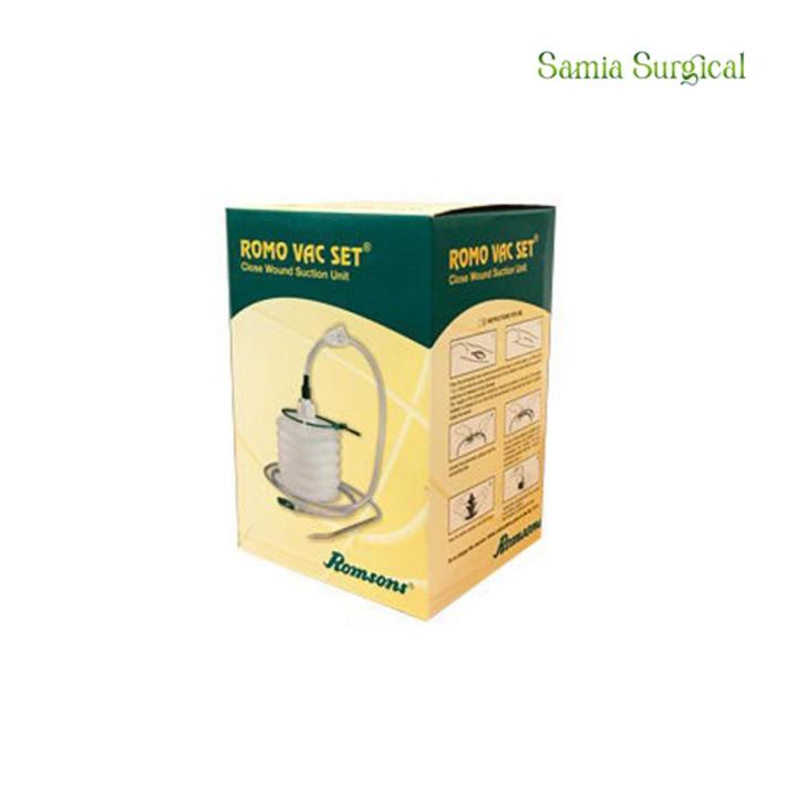 Romsons romo vac ক্ষত বন্ধ করার সাকশন সেট 12 fg, fg, 16 fg, 18 fg ...
