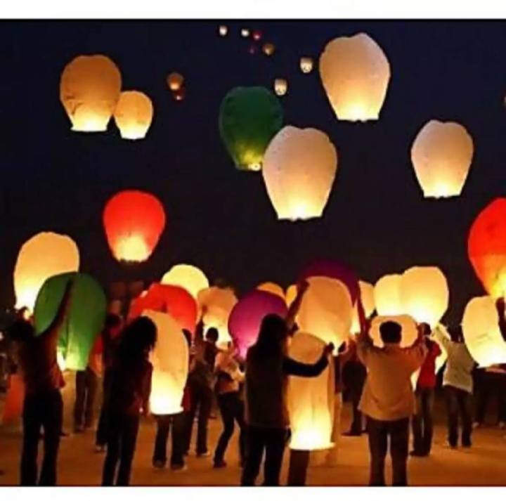 Fanush Sky Lanterns – 60pc | Daraz.com.bd