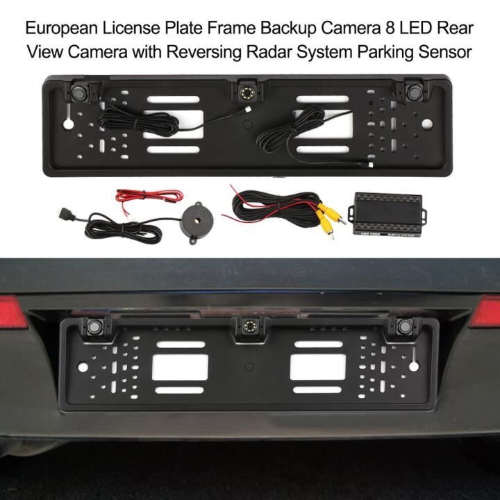 【DM bag factory Store】European License Plate Frame Backup Camera with ...