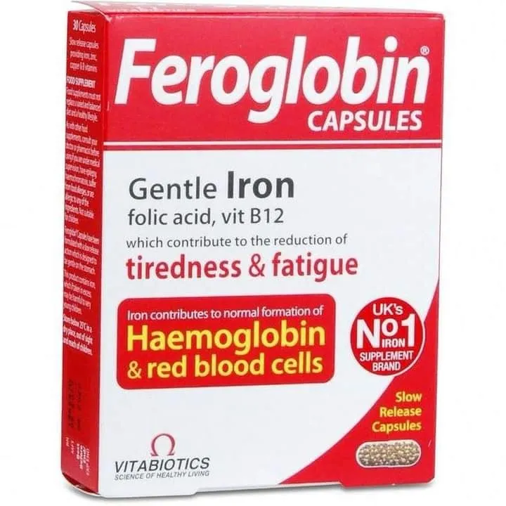 Feroglobin Vitabiotics Capsules 30s UK | Daraz.com.bd
