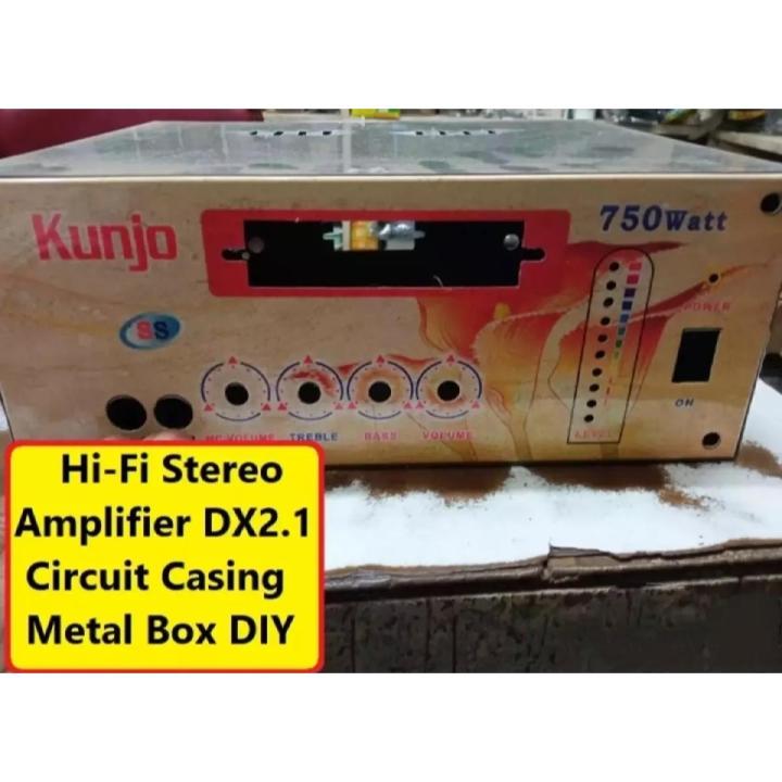 Hi-Fi Stereo Amplifier DX2.1 Circuit Casing Metal Box DIY | Daraz.com.bd