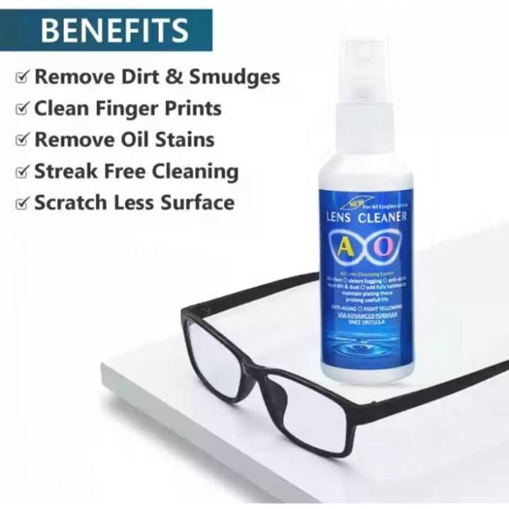 AO Eyewear Lens Cleaner Eyewear Lens Cleaner Spray Cleaning watch ...