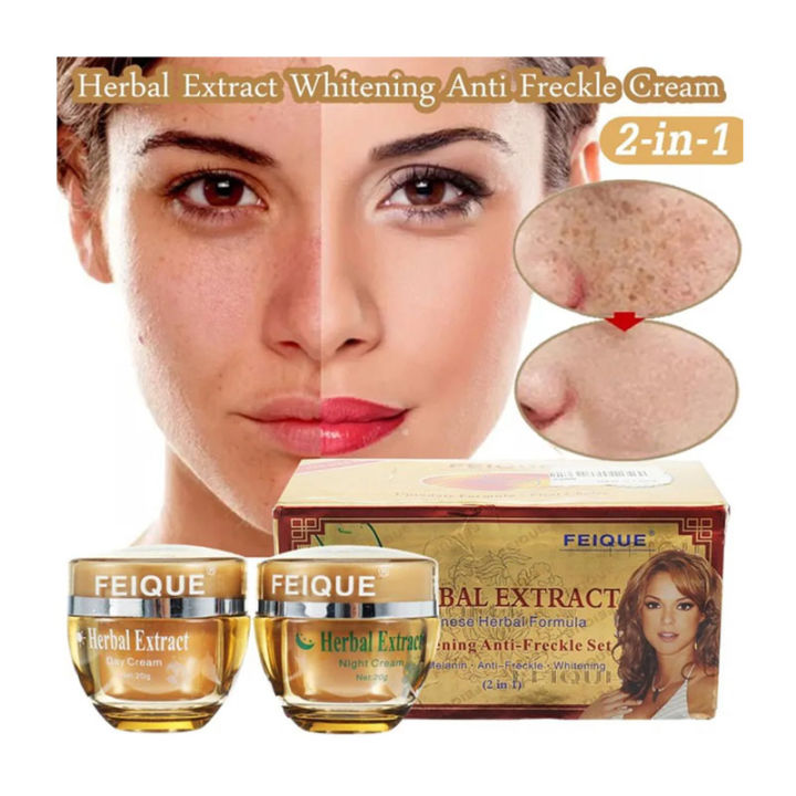 FEIQUE Herbal Extract Whitening Anti-Freckle Set | Daraz.com.bd