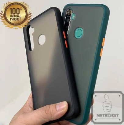 realme 5i Black Polochromatic Matte Cover Bumper protective Case ...