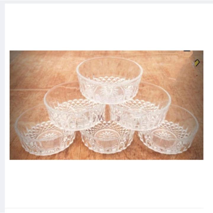 6 Piece Ice Cream Cup Set, Glass Firni Set & Bati Set / 6 pcs Glass ...