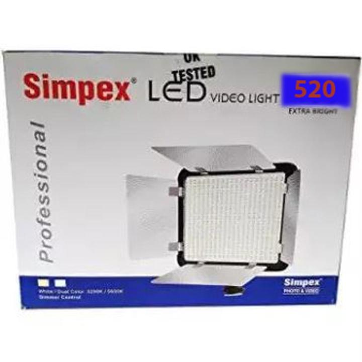 Simpex 520 LED professional Video Extra bright Dual LED white and warm ...