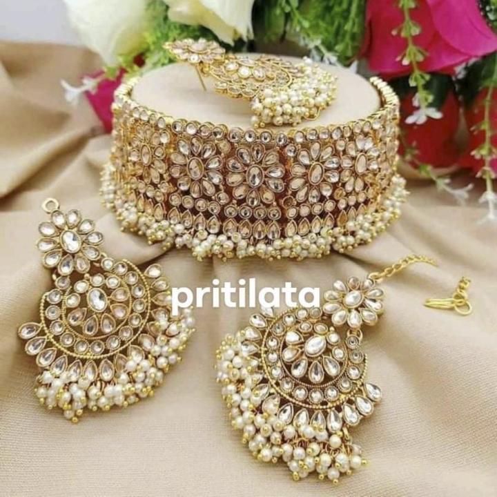 Exclusive Fashionable Choker Necklace Set Bridal Jewellery Set / Bridal ...