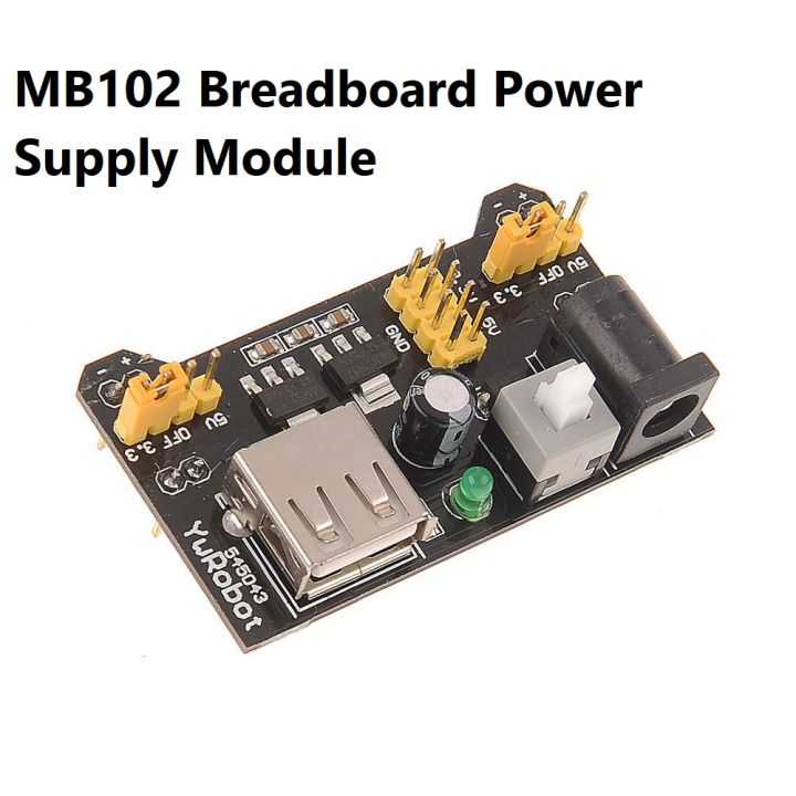 MB102 Breadboard Power Supply Module Solderless 3.3V 5V Breadboard ...