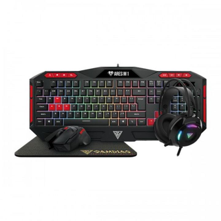 Gamdias POSEIDON M2 4 in 1 Gaming Combo Mouse, Keyboard,Hedphone, Mat ...