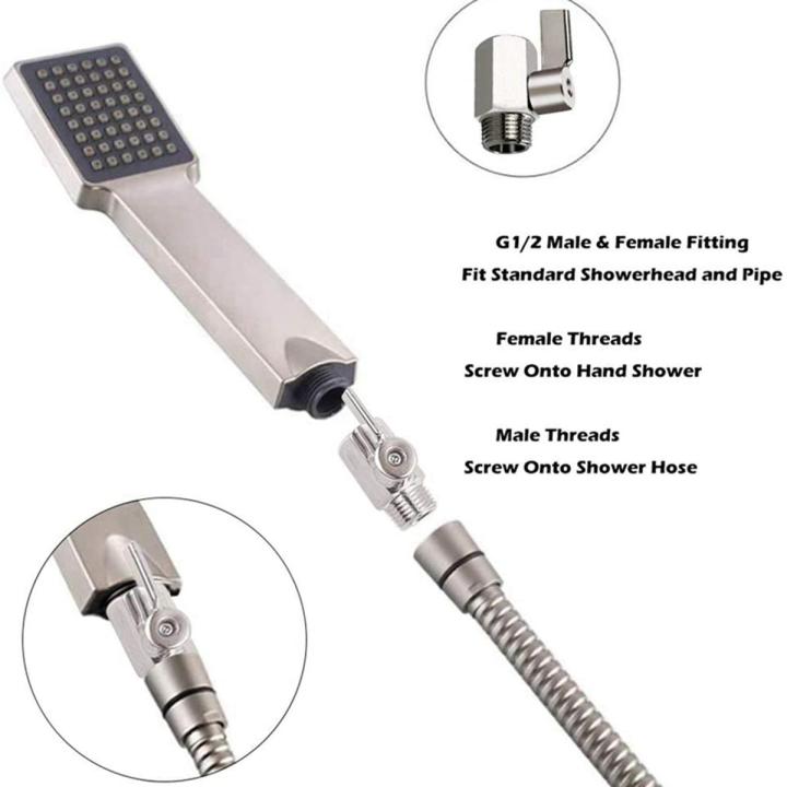 FORIDE 2X 304 Stainless Steel Mini Ball Valve(1/2 Inch Female x Male ...