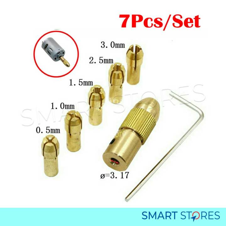 Small Electric Drill Bit Collet Micro Twist Drill Chuck Set 0.5-3.0mm ...