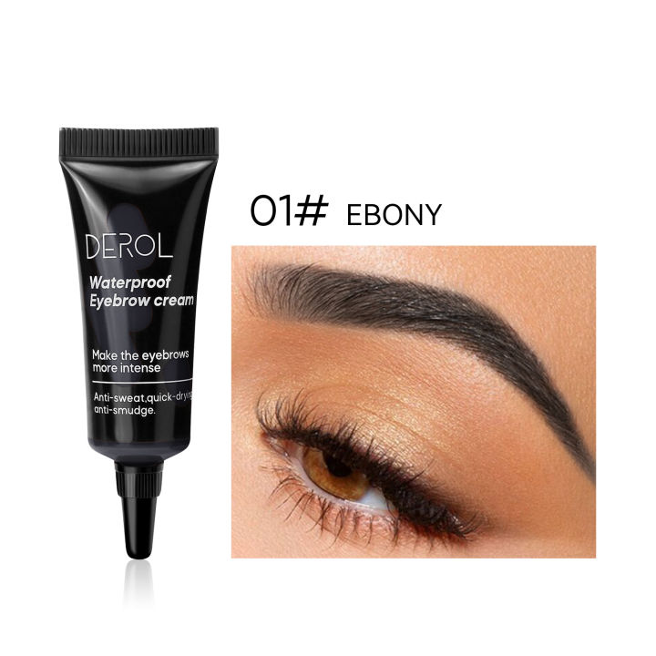 Derol DR049 Long-Lasting Eyebrow Cream #01 Ebony | Daraz.com.bd