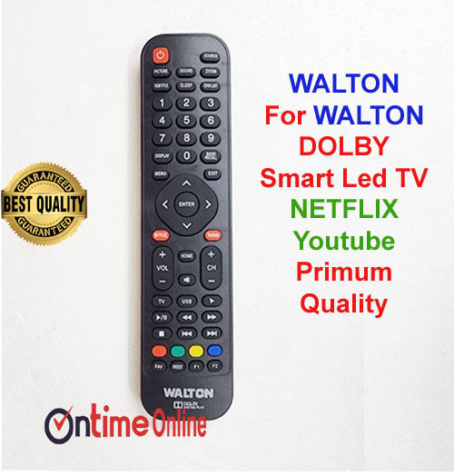 Remote Control for Walton Smart LED TV Remote Control . | Daraz.com.bd