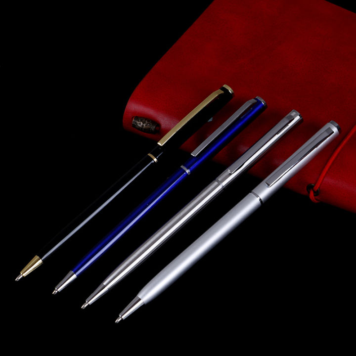 Luxury Metal Ballpoint Pen 1mm Black Ink Gel Pen Office Writing ...