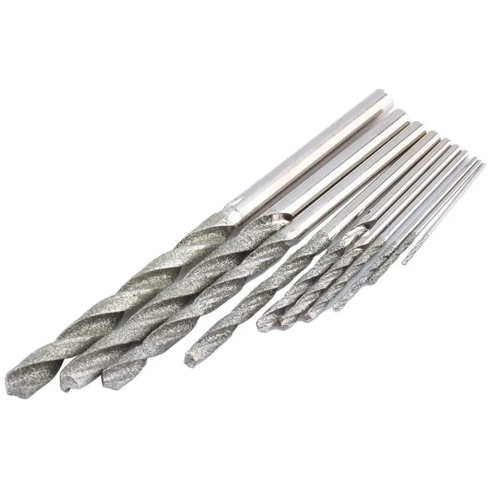 10 Pieces Diamond Drill Bits Set Twist Diamond Tip Drill Bit Heavy Daraz .bd