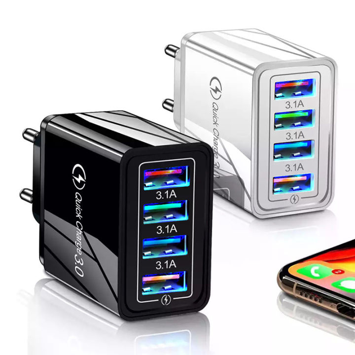 【Bestselling Product】 4 Port Quick Charge QC 3.0 USB Hub Wall Charger ...