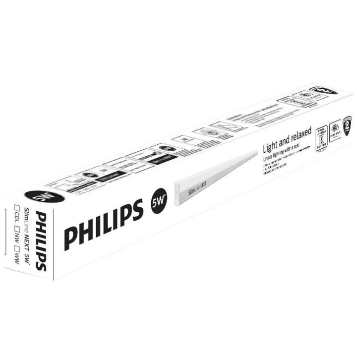 Philips Slimline Next 5w 1 FT 3000K Warm Batten | Daraz.com.bd