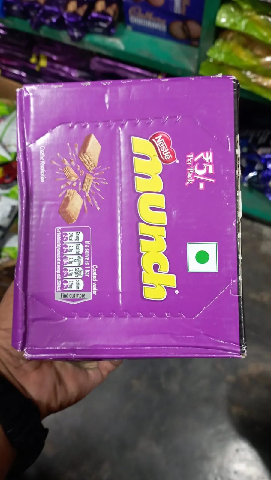 Munch Crunchilicious Milk Chocolate 10 PC Per Pack 8.9gm 5rs INDIAN ...